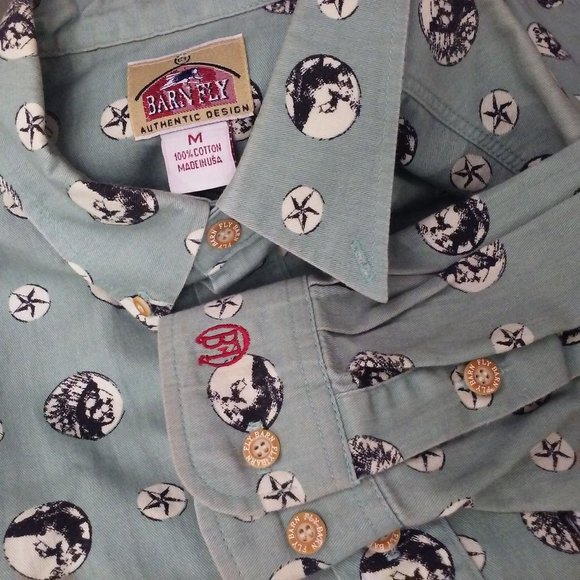 Barn Fly | Shirts | Barn Fly Usa Shirt Buttonfront Mensm Pocket Ls ...